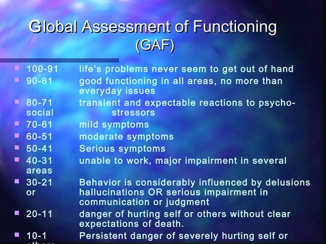 Initial psychiatric assessment | PPT | Mental Health | Diseases and Conditions