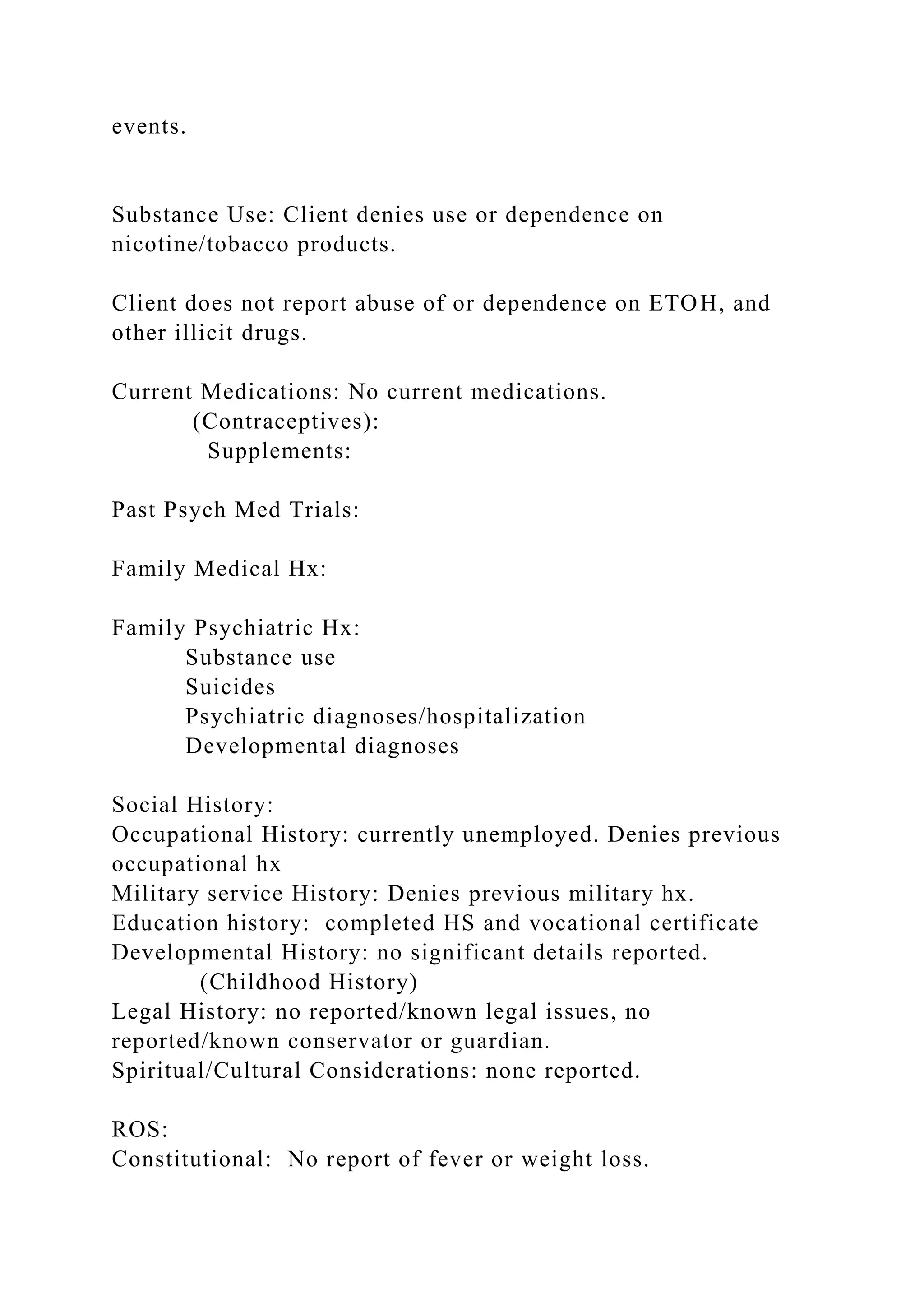 Initial Psychiatric SOAP Note TemplateThere are different ways i.docx