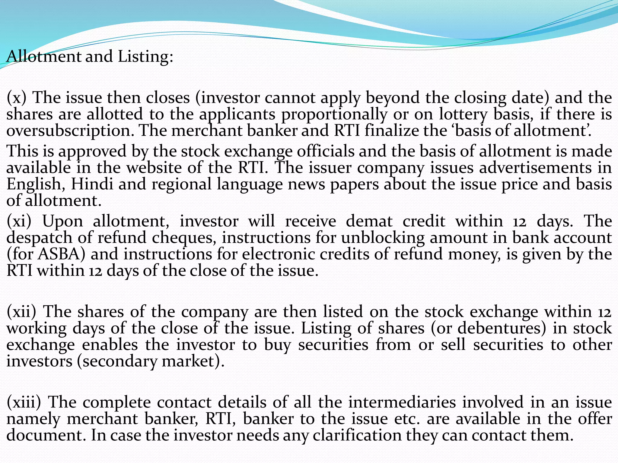 Initial public offer | PPTX