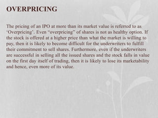 Initial public offering(ipo) | PPTX
