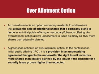 Initial public offering (ipo) | PPT