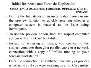 Initial Response and Forensic Duplication | PDF