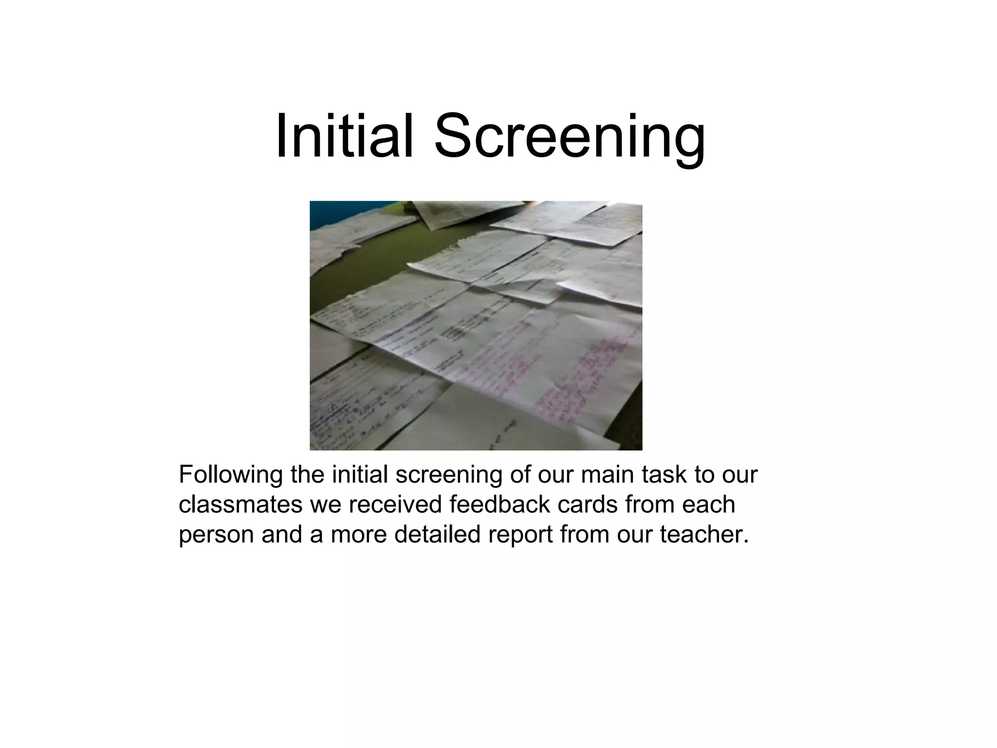 Initial screening | PPT
