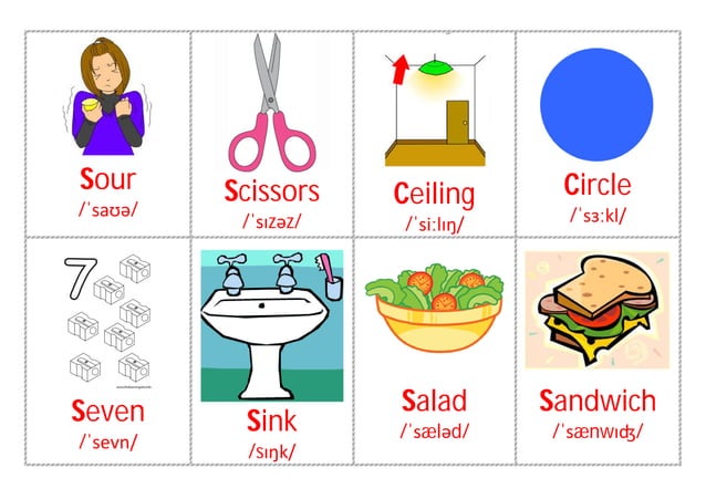 Initial s flashcards | PDF