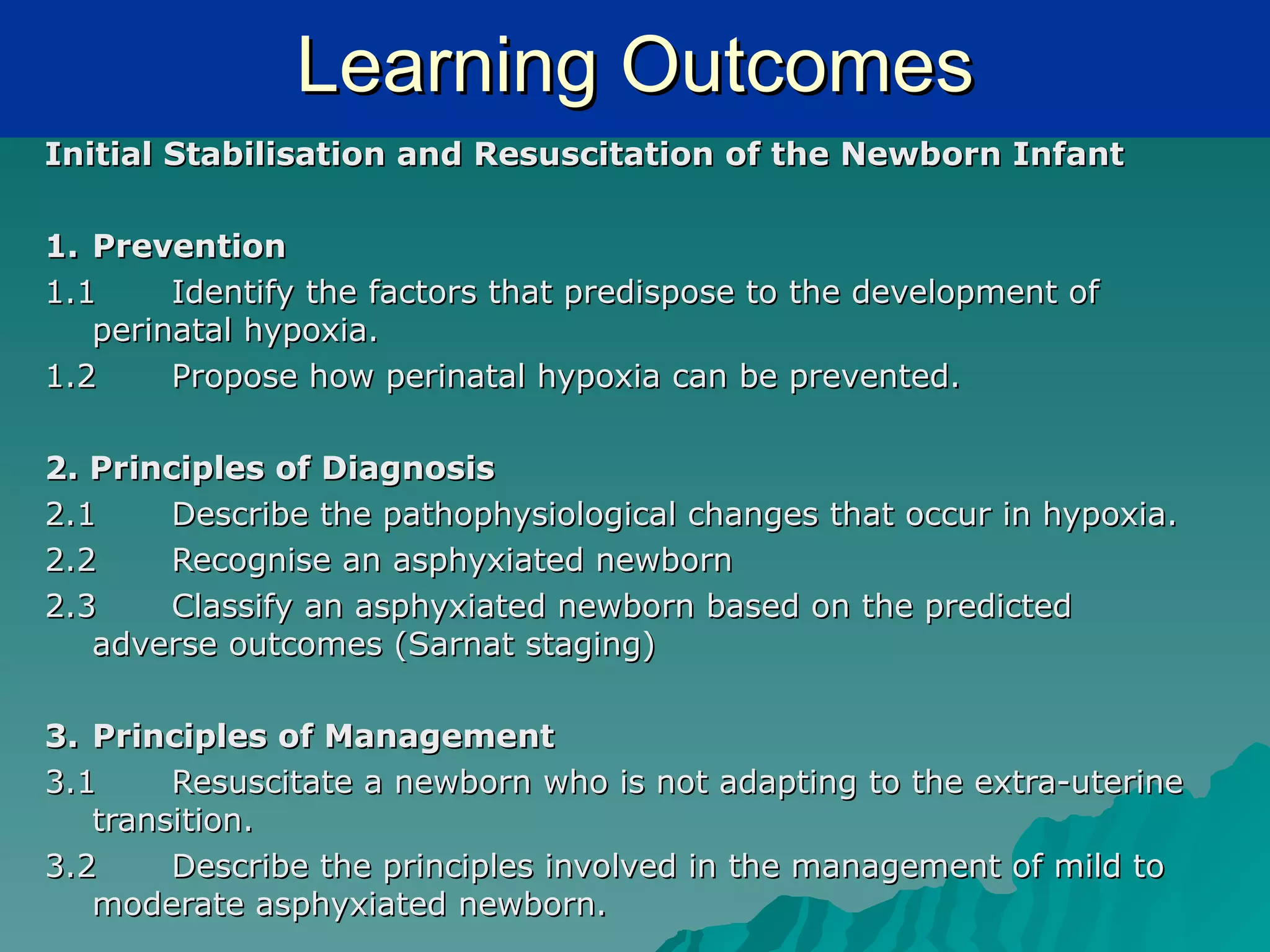 Initial stablisation and resuscitation in newborn | PPT