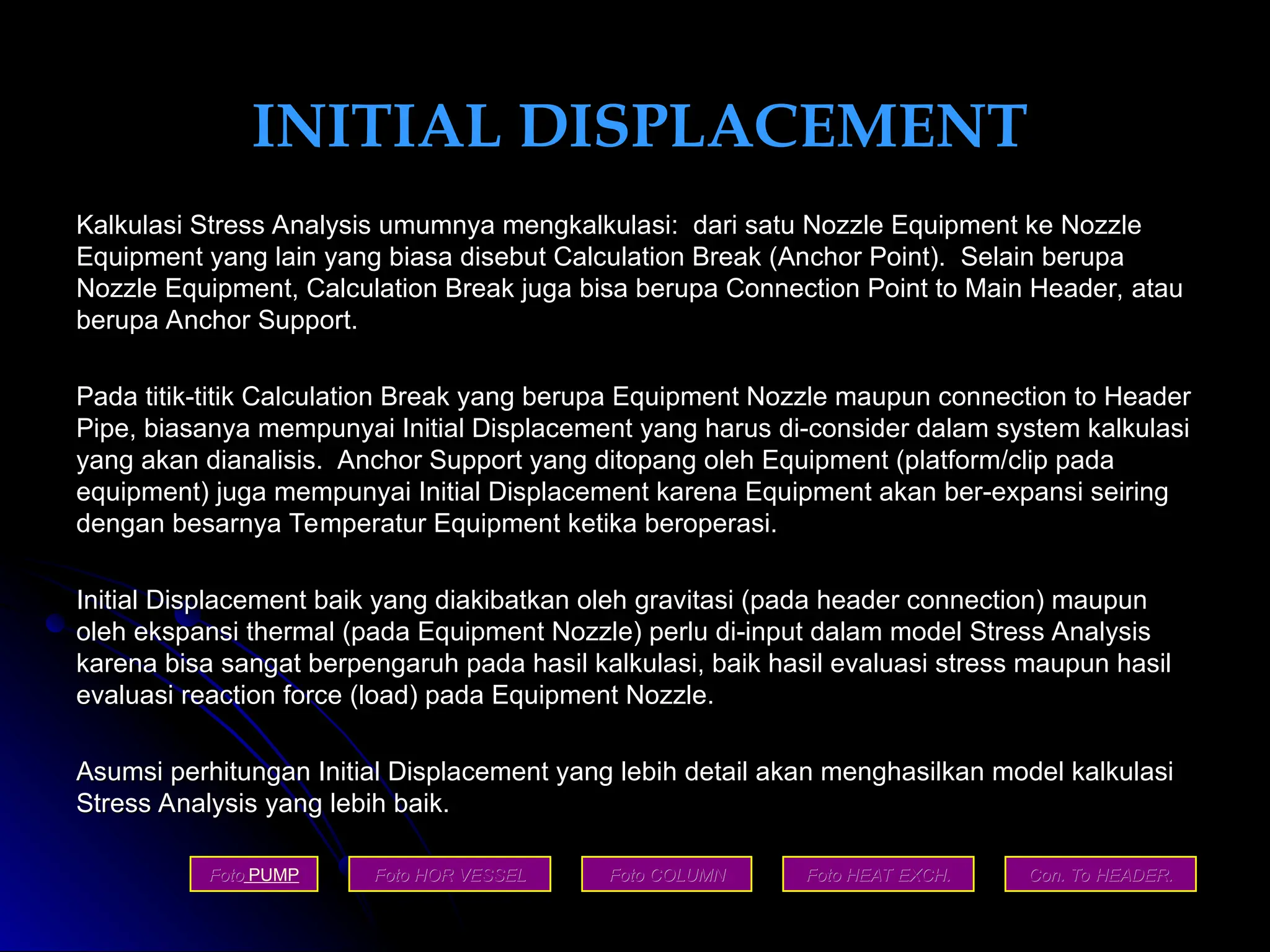 Initial Thermal Movement for Calculation for Stress Analysis | PPT