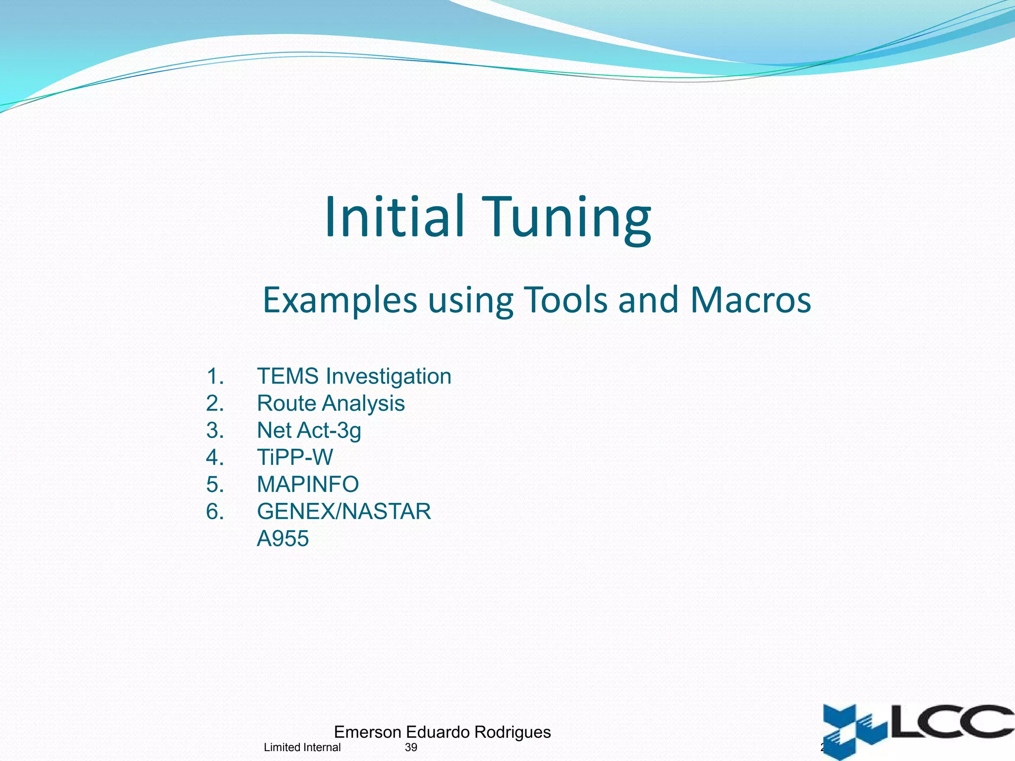Initial tuning umts (2) | PPT