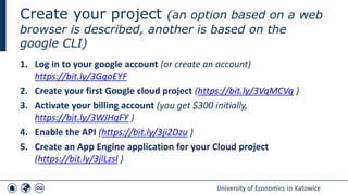 Initiation the Java web application project in the Google App Engine | PPT