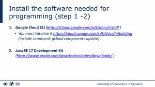 Initiation the Java web application project in the Google App Engine | PPT