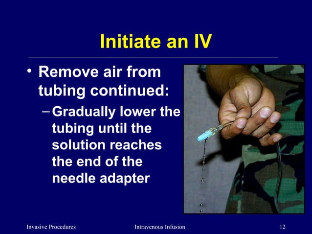 Initiate an iv therapy | PPT