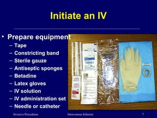 Initiate an iv therapy | PPT