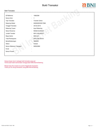 Initiate singleentrypaymentsummary20 10-2014 | PDF