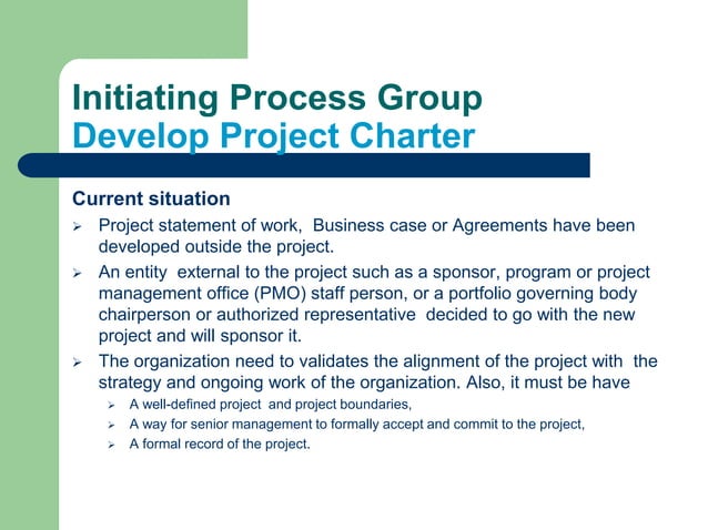 PMBOK_5th_Initiating Process Group - | PPT