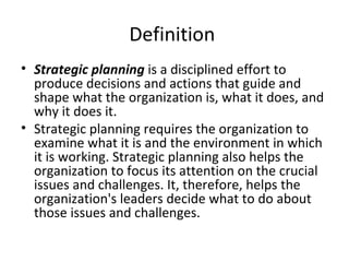 Initiating strategic planning process | PPT
