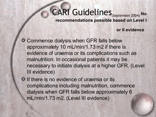 Initiation And Incremental Dialysis | PPT