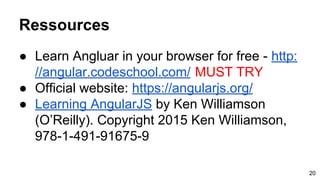 Initiation to AngularJS | PPT