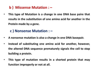 Initiation and termination codons , mutation and genetic code | PPTX