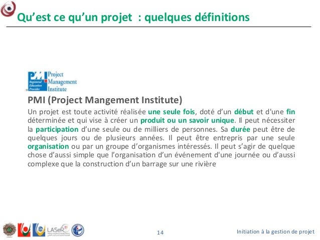 Initiation à la gestion de projet