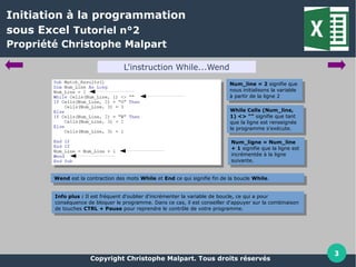 Initiation à la programmation sous excel tutoriel2 | PDF