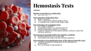 Initiation of Hemocoagulation and Its Relation to Hemostasis Tests | PDF