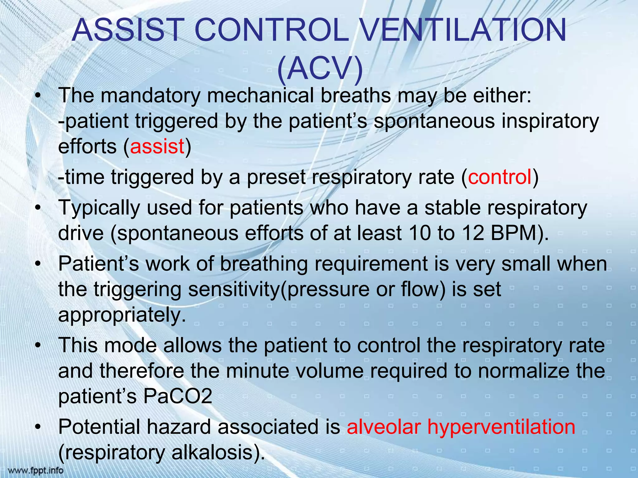 Initiation of mechanical ventilation and weaning | PPTX