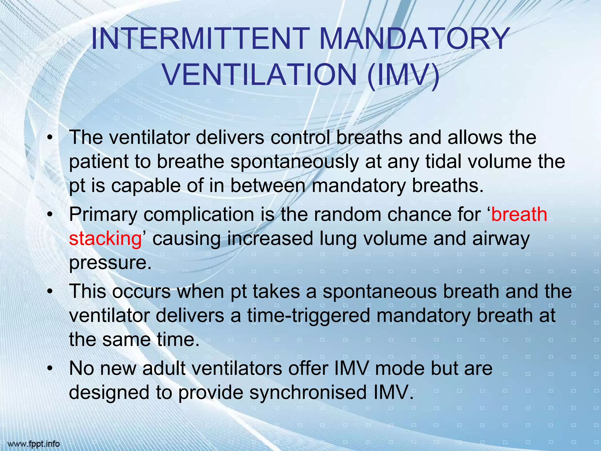 Initiation of mechanical ventilation and weaning | PPTX