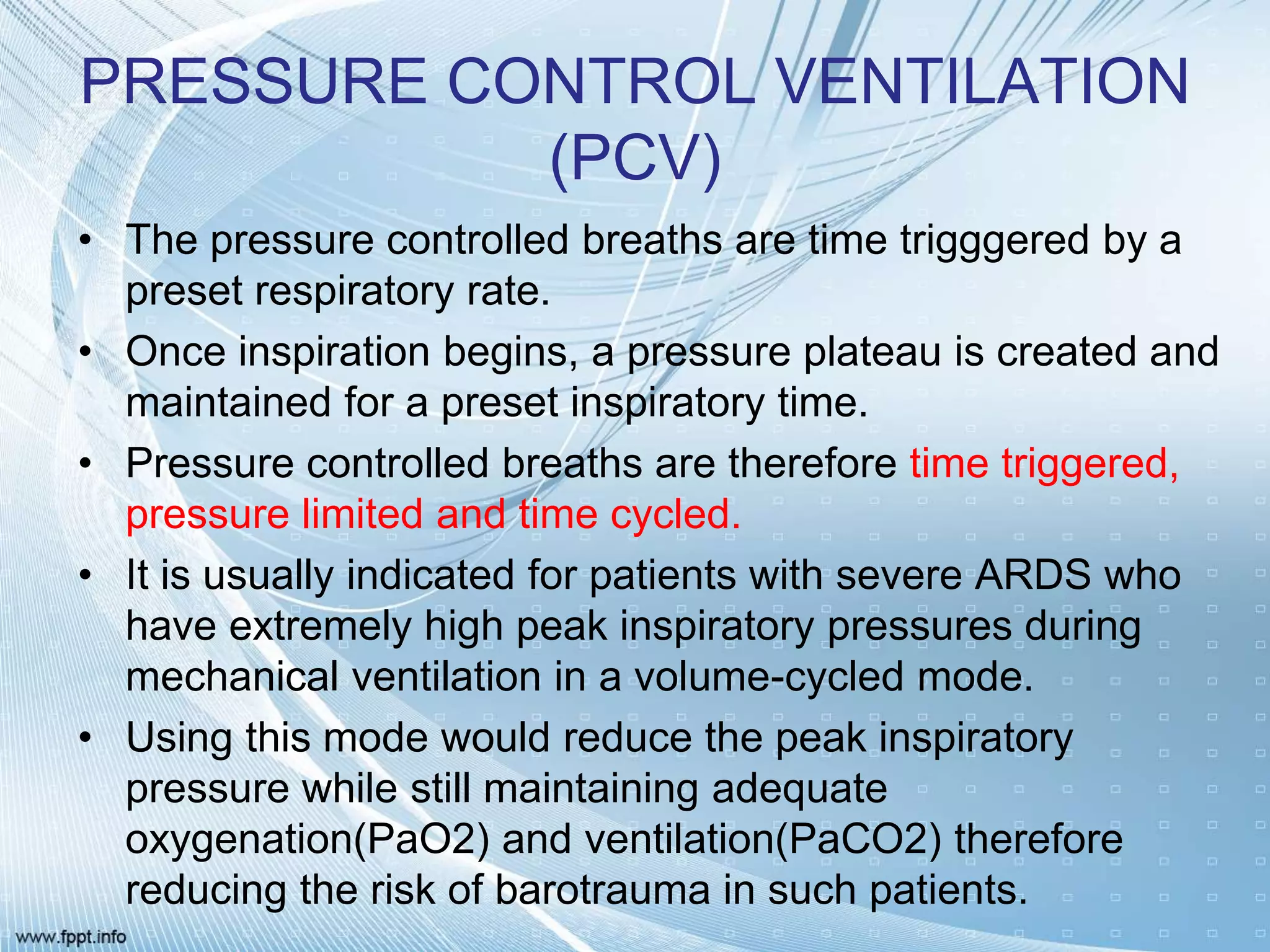 Initiation of mechanical ventilation and weaning | PPTX