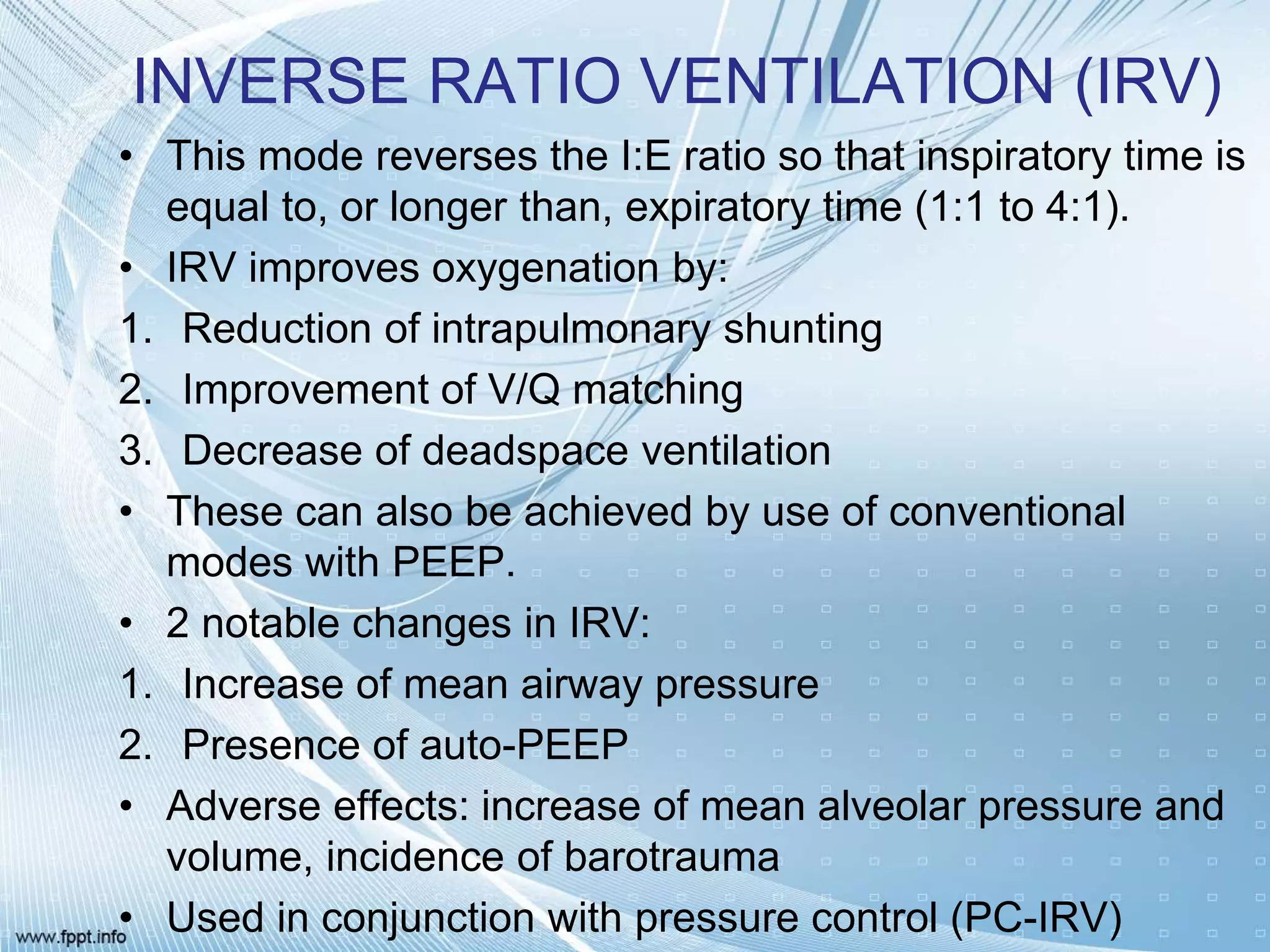 Initiation of mechanical ventilation and weaning | PPTX