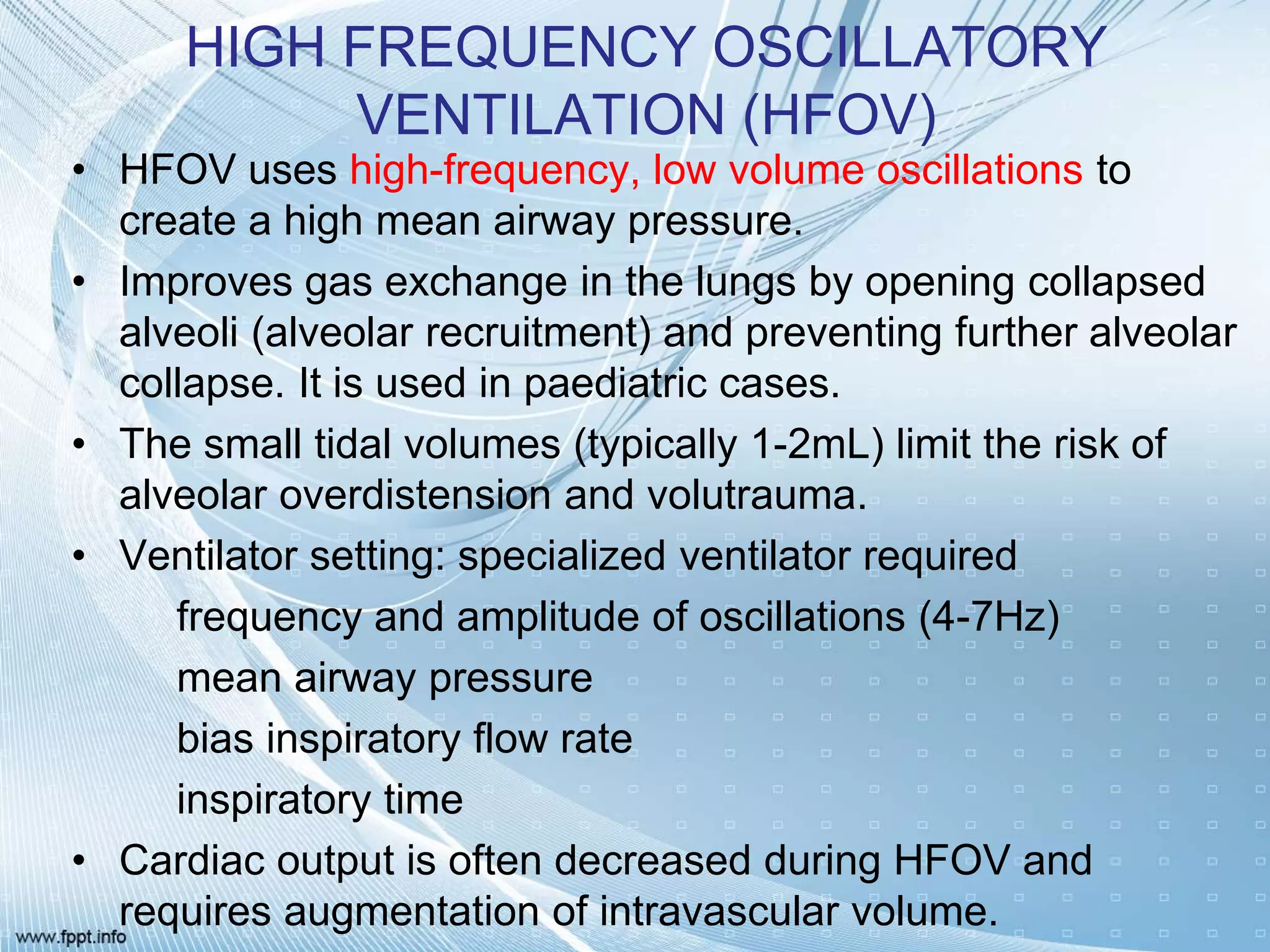 Initiation of mechanical ventilation and weaning | PPTX
