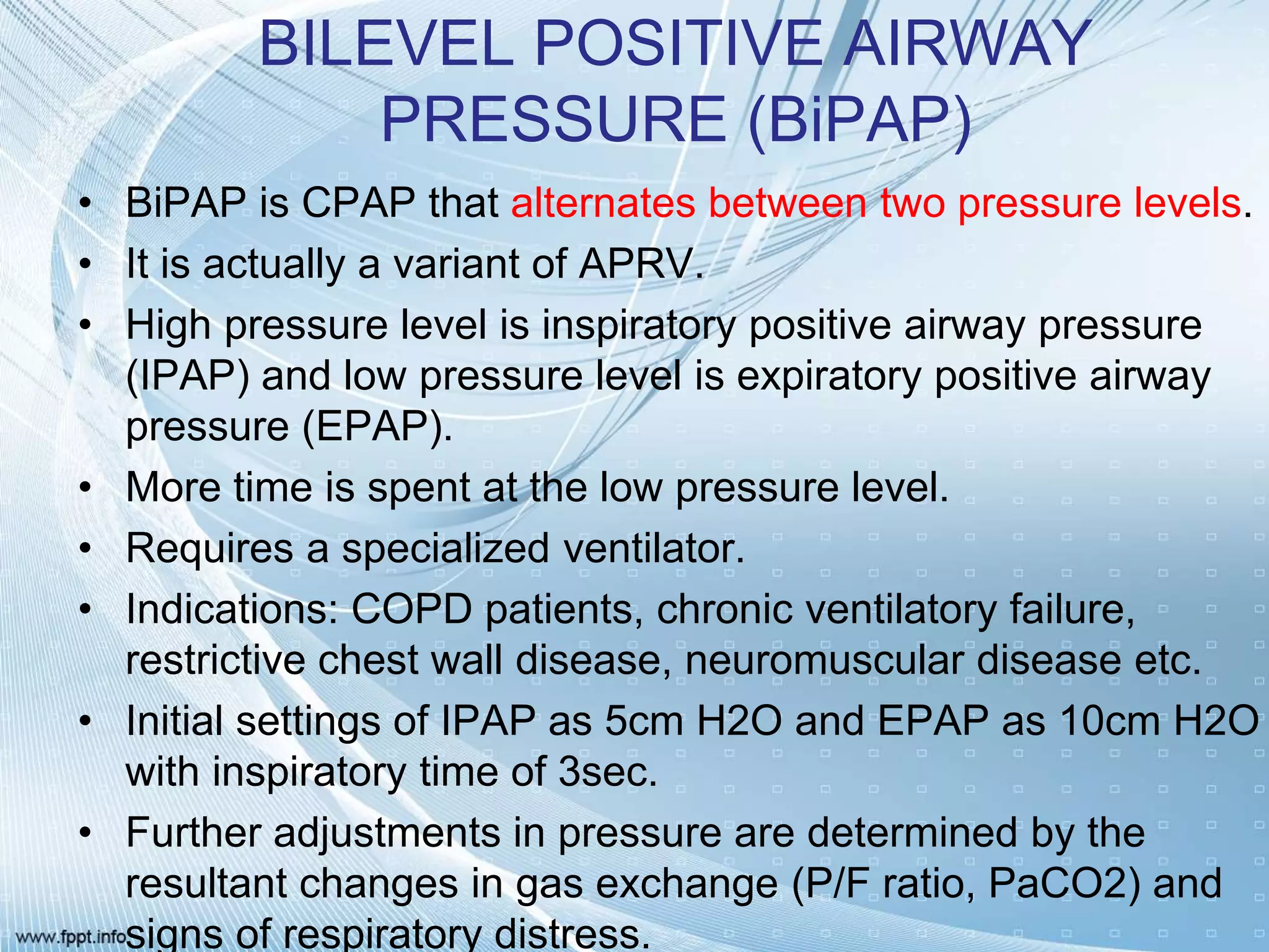 Initiation of mechanical ventilation and weaning | PPTX
