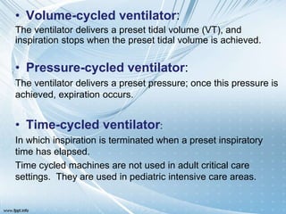 Initiation of mechanical ventilation and weaning | PPTX
