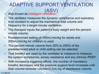 Initiation of mechanical ventilation and weaning | PPTX