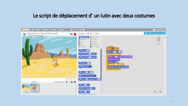 Initiation à scratch quatrième tutoriel scratch n° 2 pdf