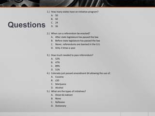 Initiative and referendum process | PPTX