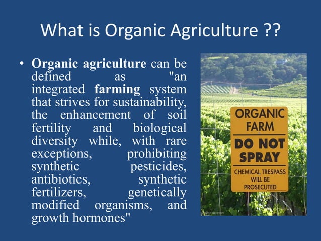 INITIATIVES TAKEN BY GOVERNMENT FOR PROMOTING ORGANIC FARMING | PPTX