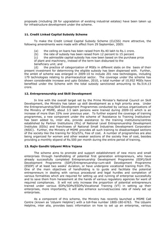 Initiatives of the msme for finance, subsidy & project related support ...
