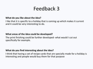 Initital ideas and feedback savannah | PPT