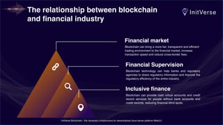 InitVerse Blockchain - Application of blockchain in financial field.pdf
