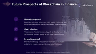 InitVerse Blockchain - Application of blockchain in financial field.pdf