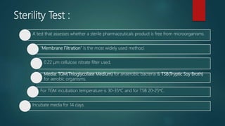 Pharmaceuticals tests in ACI at a glance | PPTX