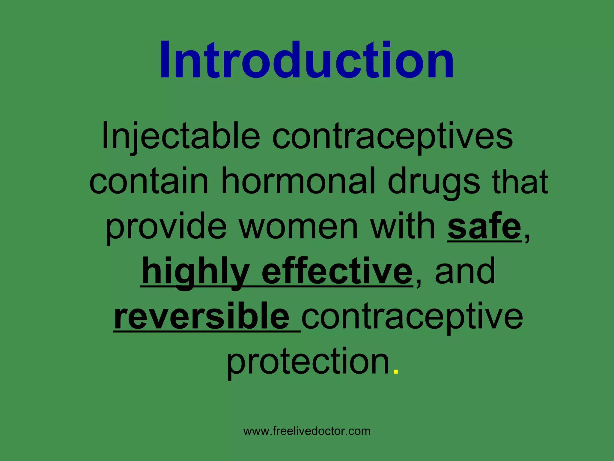 Injectable contraceptives | PPT