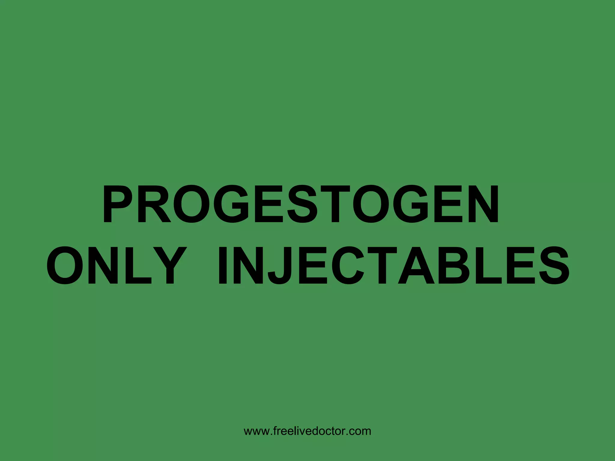 Injectable contraceptives | PPT