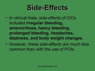 Contraceptive Injection Side Effects