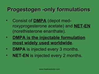 Types Of Contraceptives Injection