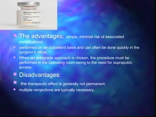 Injectable materials for stress incontinence in males | PPT