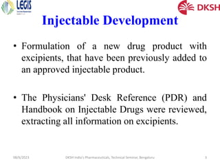 Injectable, Ophthalmic, Controlled-Release Solid Orals Considering ...