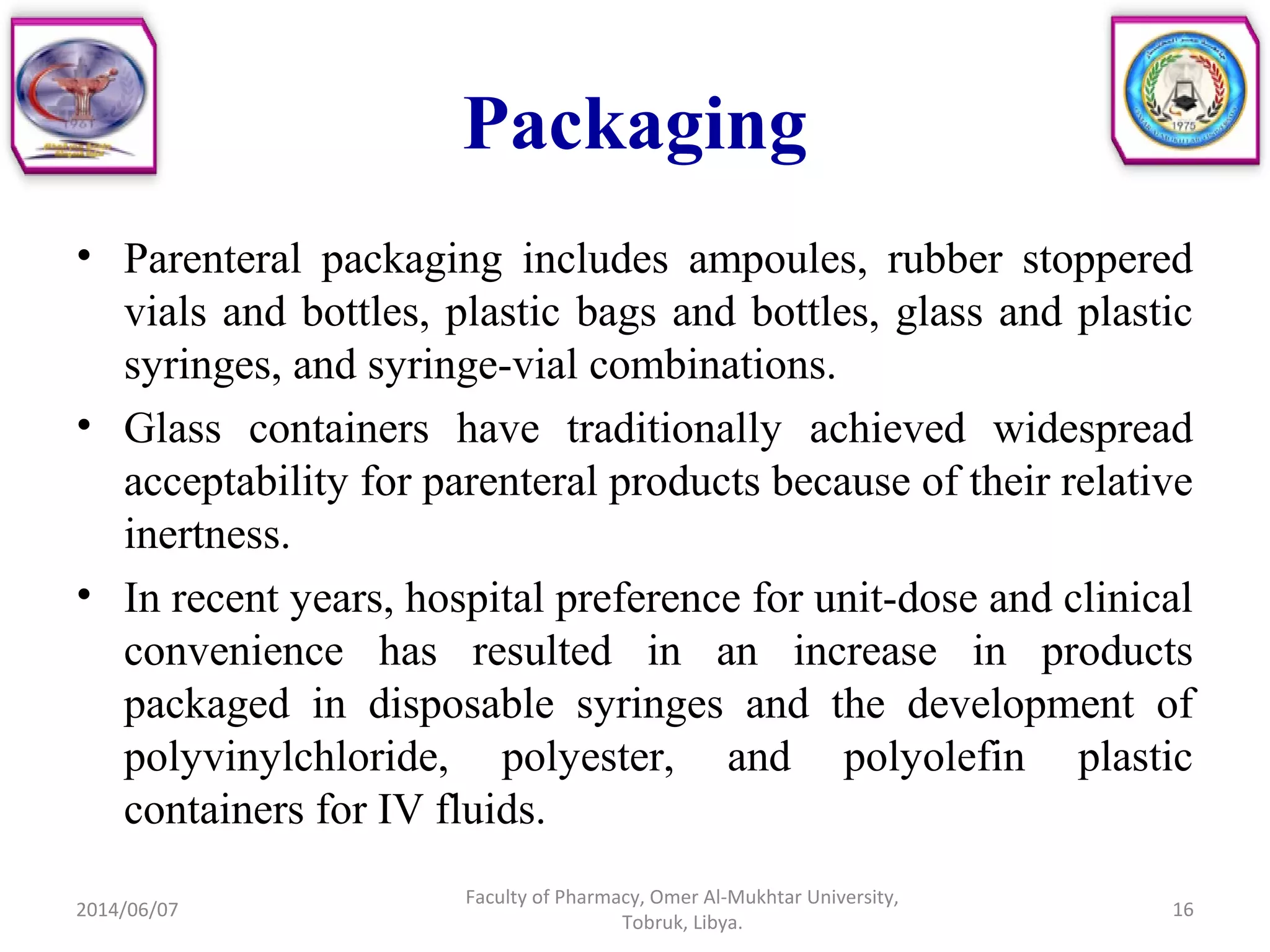 Injectable solutions | PPT