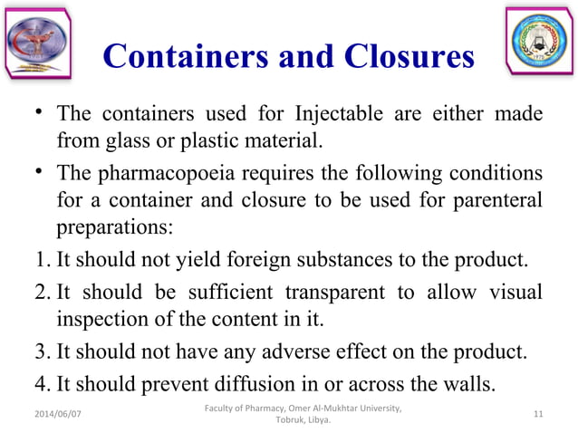 Injectable solutions | PPT