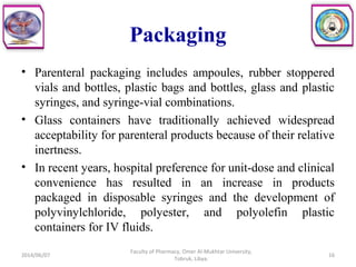 Injectable solutions | PPT