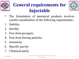 Injectable solutions | PPT
